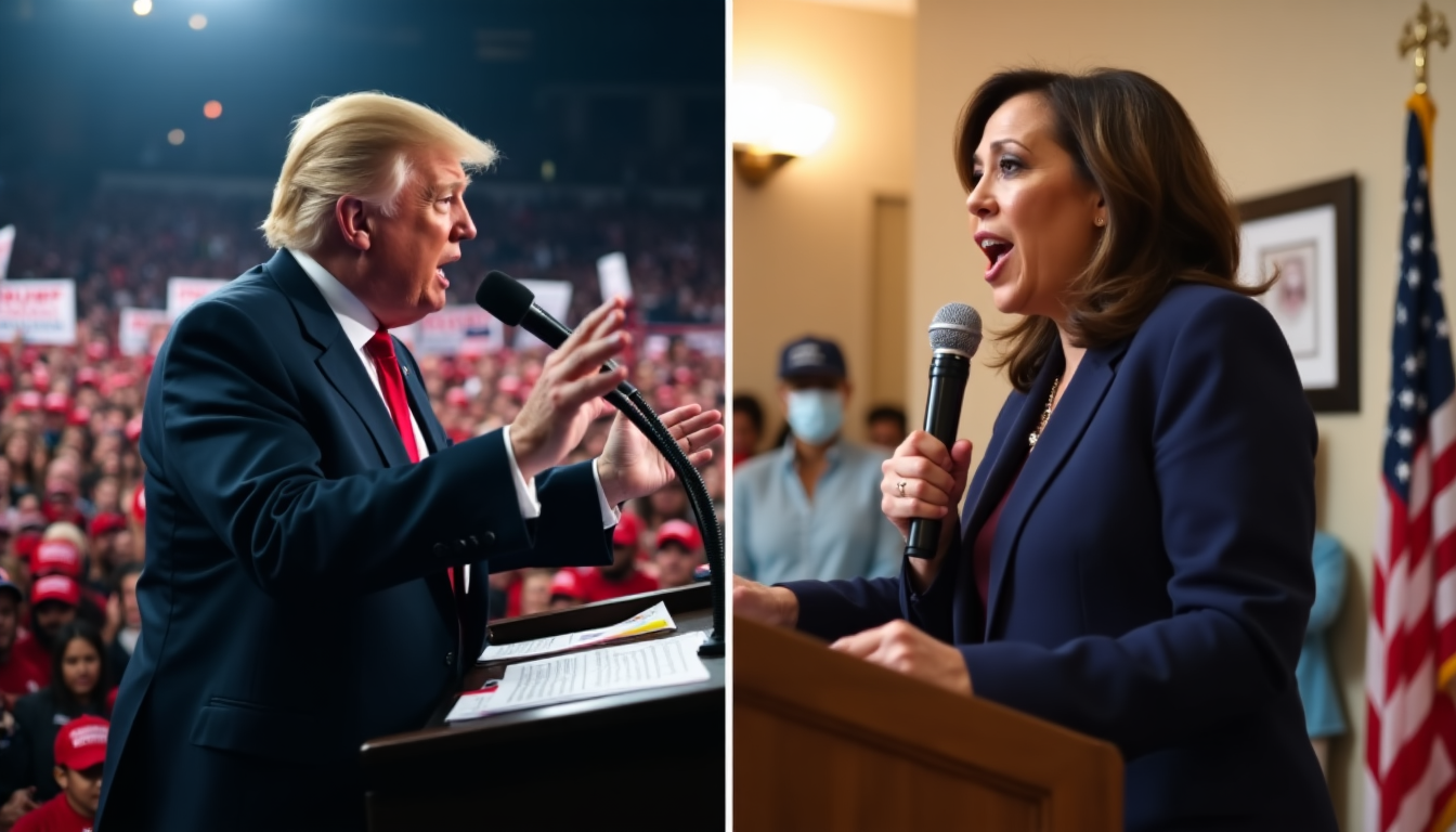 Trump and Harris: A Battle of Contrasts